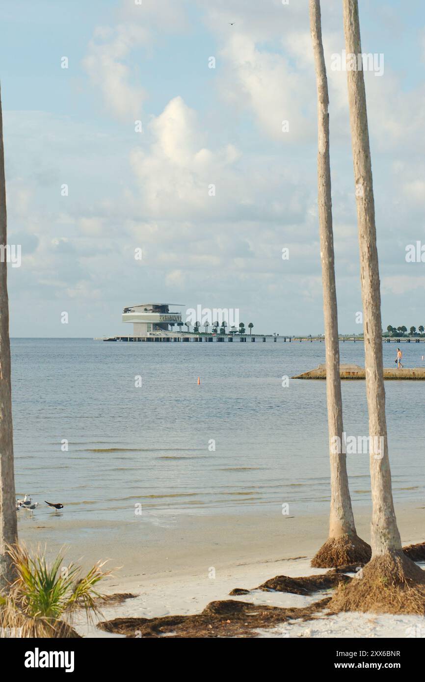 Wide View Southeast from North Shore Park over Tampa Bay towards the ...