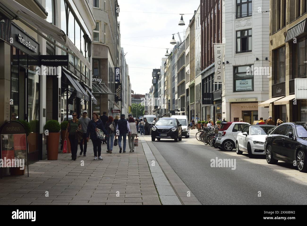 Europe, Germany, Hamburg, City, Neustadt, Neuer Wall, elegant shopping ...