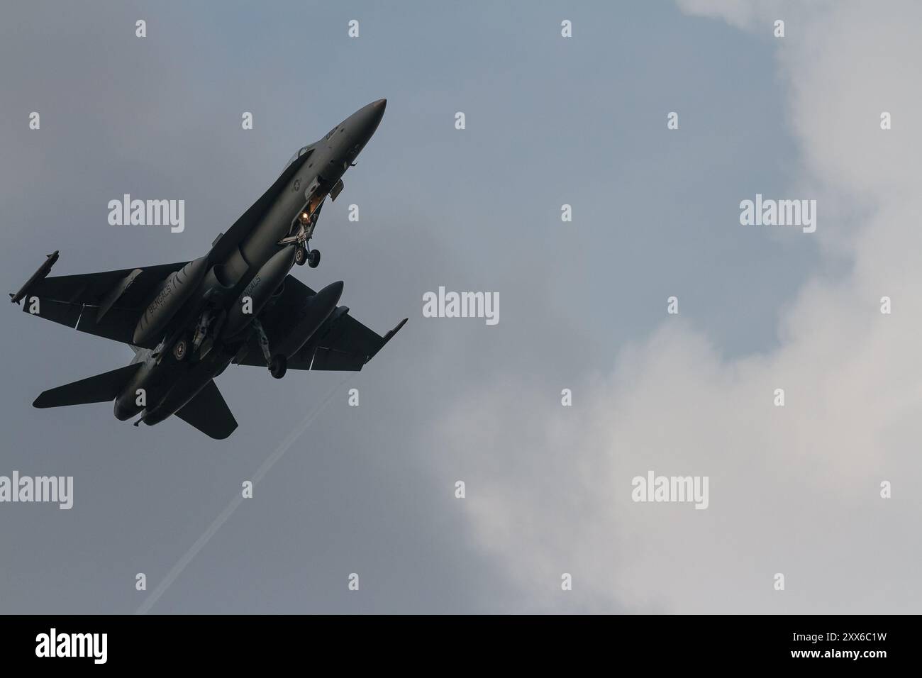 A McDonnell Douglas F/A-18C Hornet fighter jet with US Marine Corps All ...