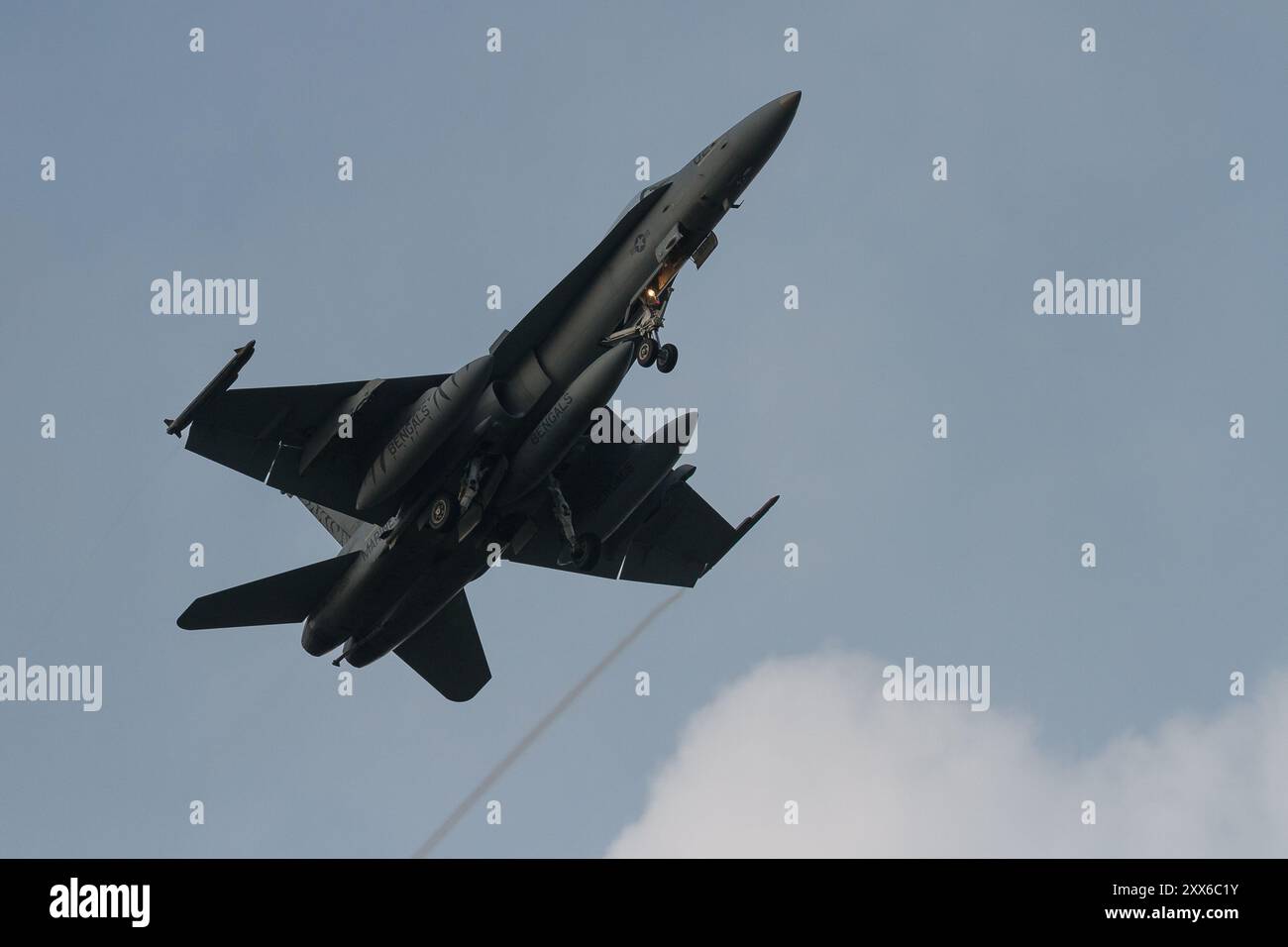 A McDonnell Douglas F/A-18C Hornet fighter jet with US Marine Corps All ...