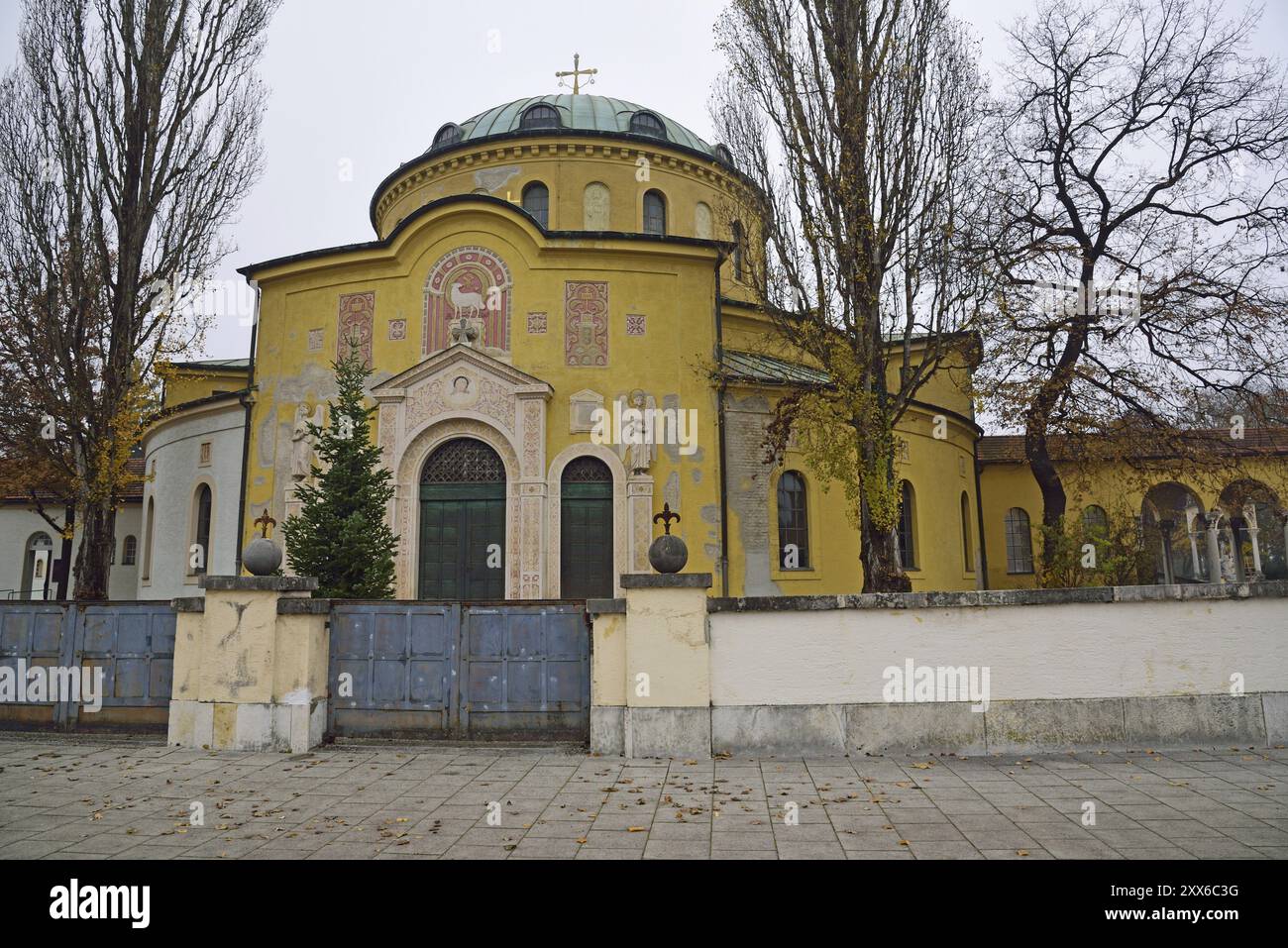 Europe, Germany, Bavaria, Munich, Westfriedhof, Exterior funeral ...