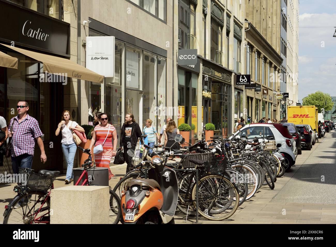 Hamburg, city, Neuer Wall, Cartier Stock Photo - Alamy