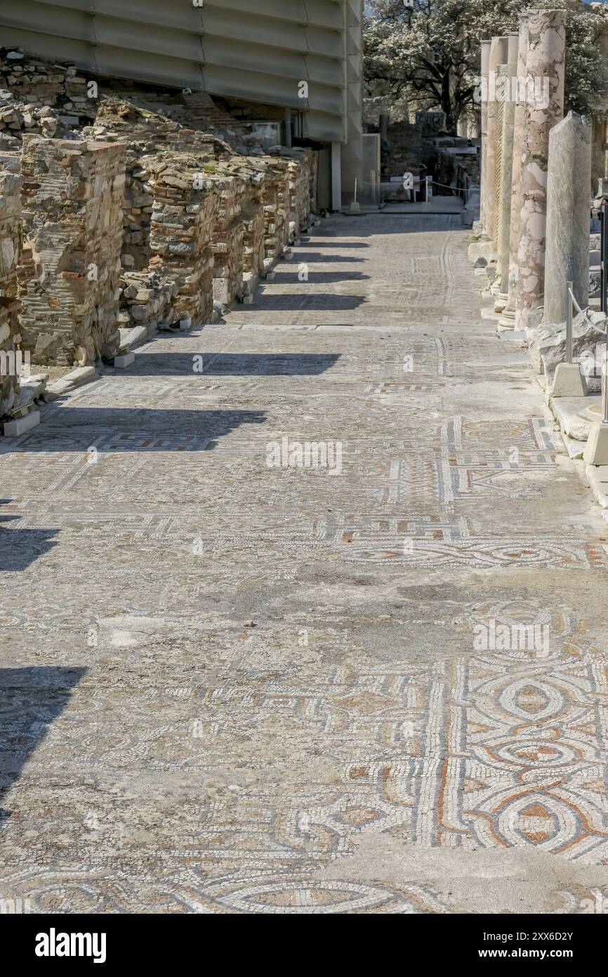 Kureten Street, ruins of Ephesus, ancient archaeological site, Izmir province, Turkey, Asia ...