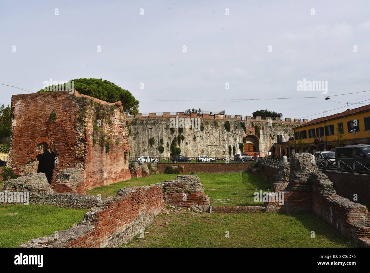 Pisa, Italy. September 17, 2023.Excavations of the remains of the ...