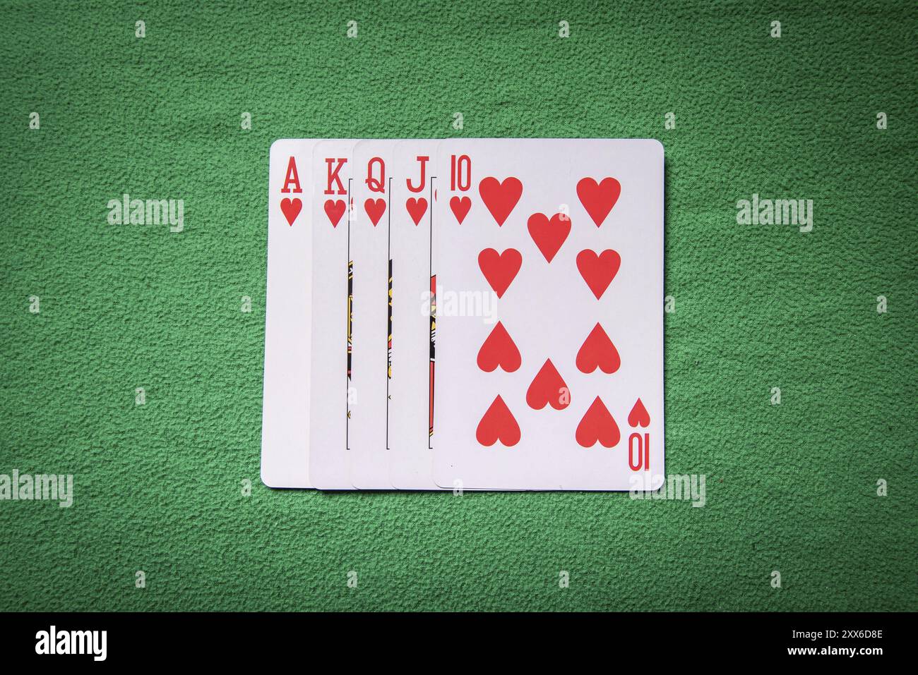 Royal Straight flush Stock Photo - Alamy