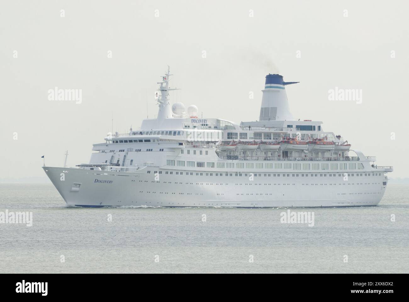 Cruise ship Discovery sailing on 18.07.2009 off Cuxhaven IMO number ...