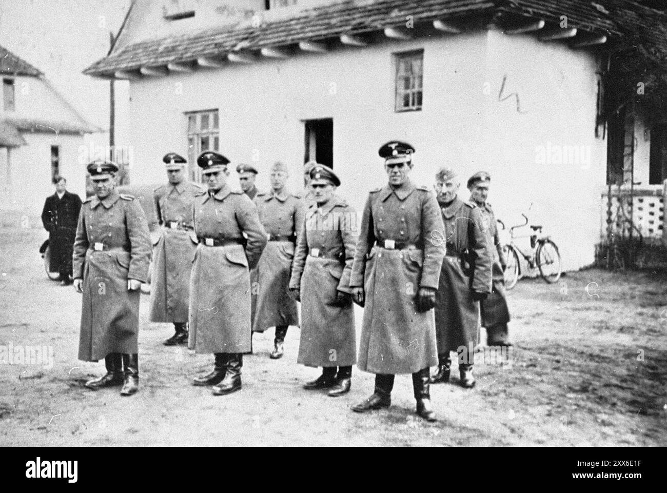 Nazi guards concentration camp Black and White Stock Photos & Images ...