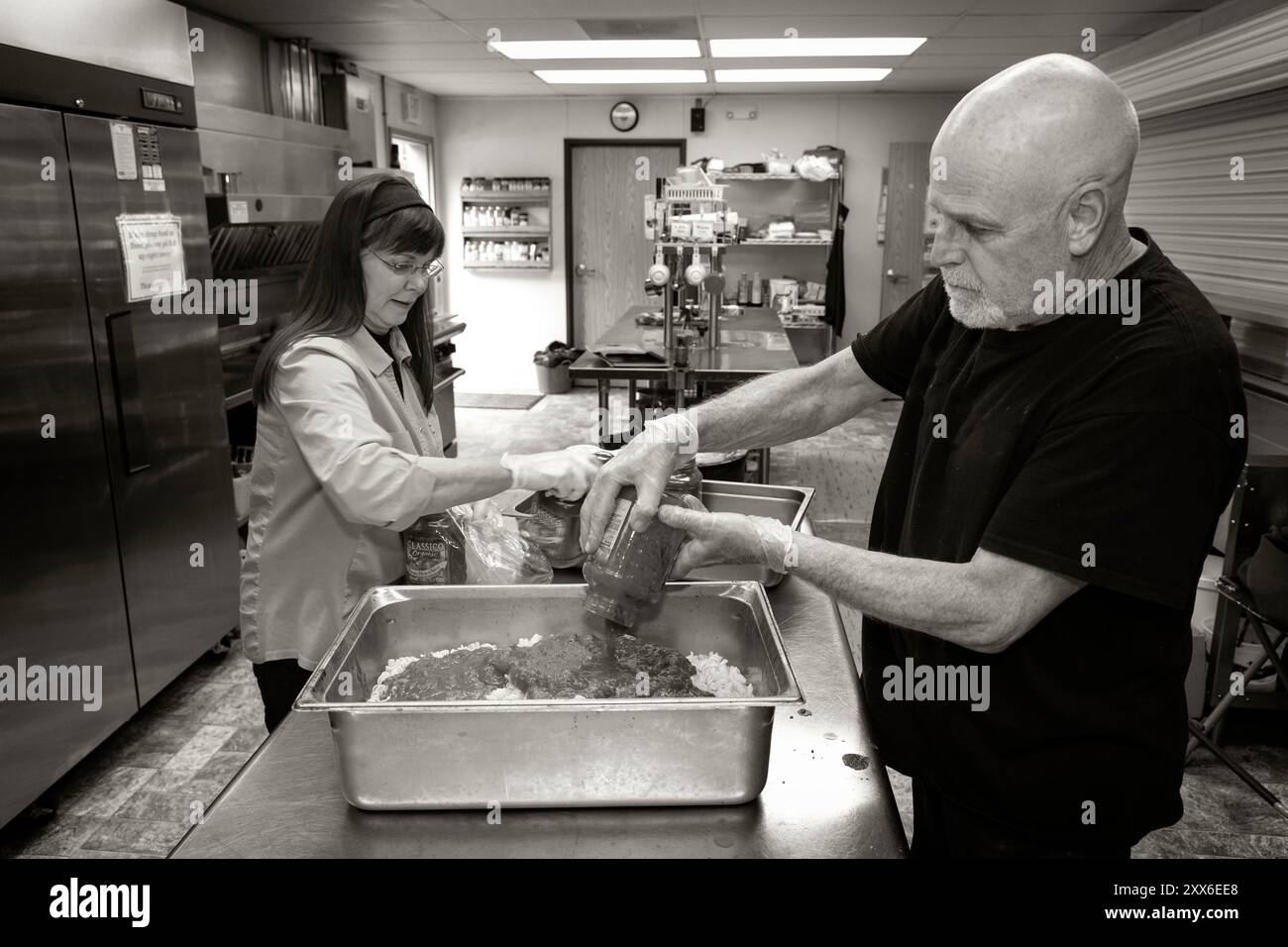 ARC-007-BW.....WASHINGTON - Penelope Protheroe and Joe in the Lake ...