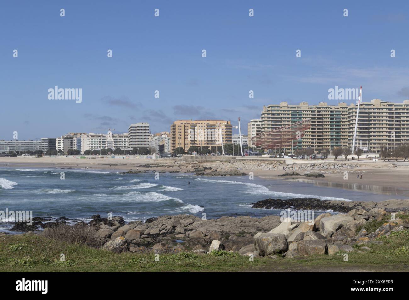 City view with sandy beach and surf in the Atlantic Ocean, She Changes ...