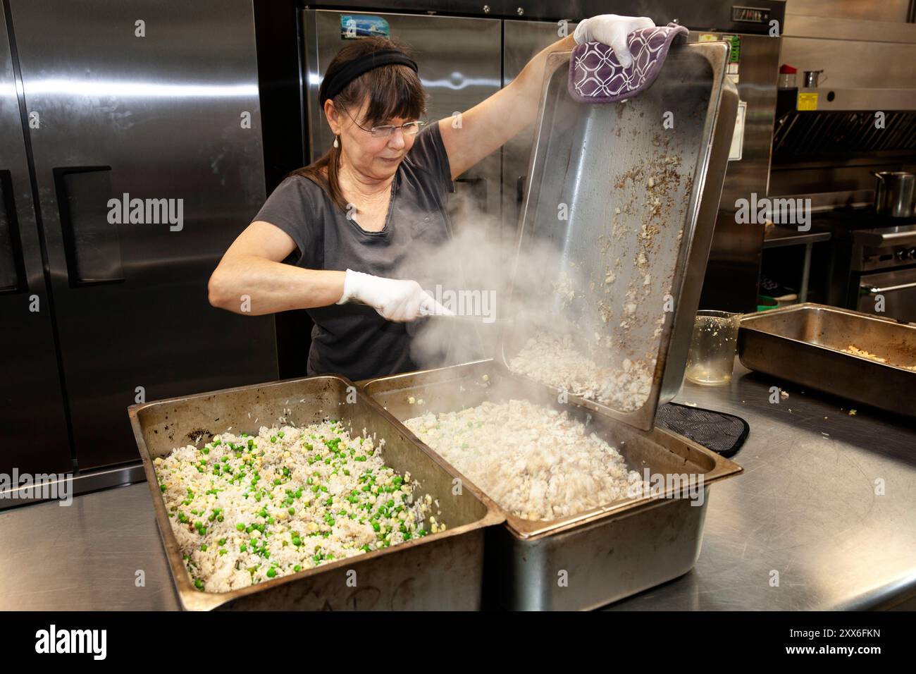 ARC-0149.....Feeding the homeless in Everett Washington. Caption ...