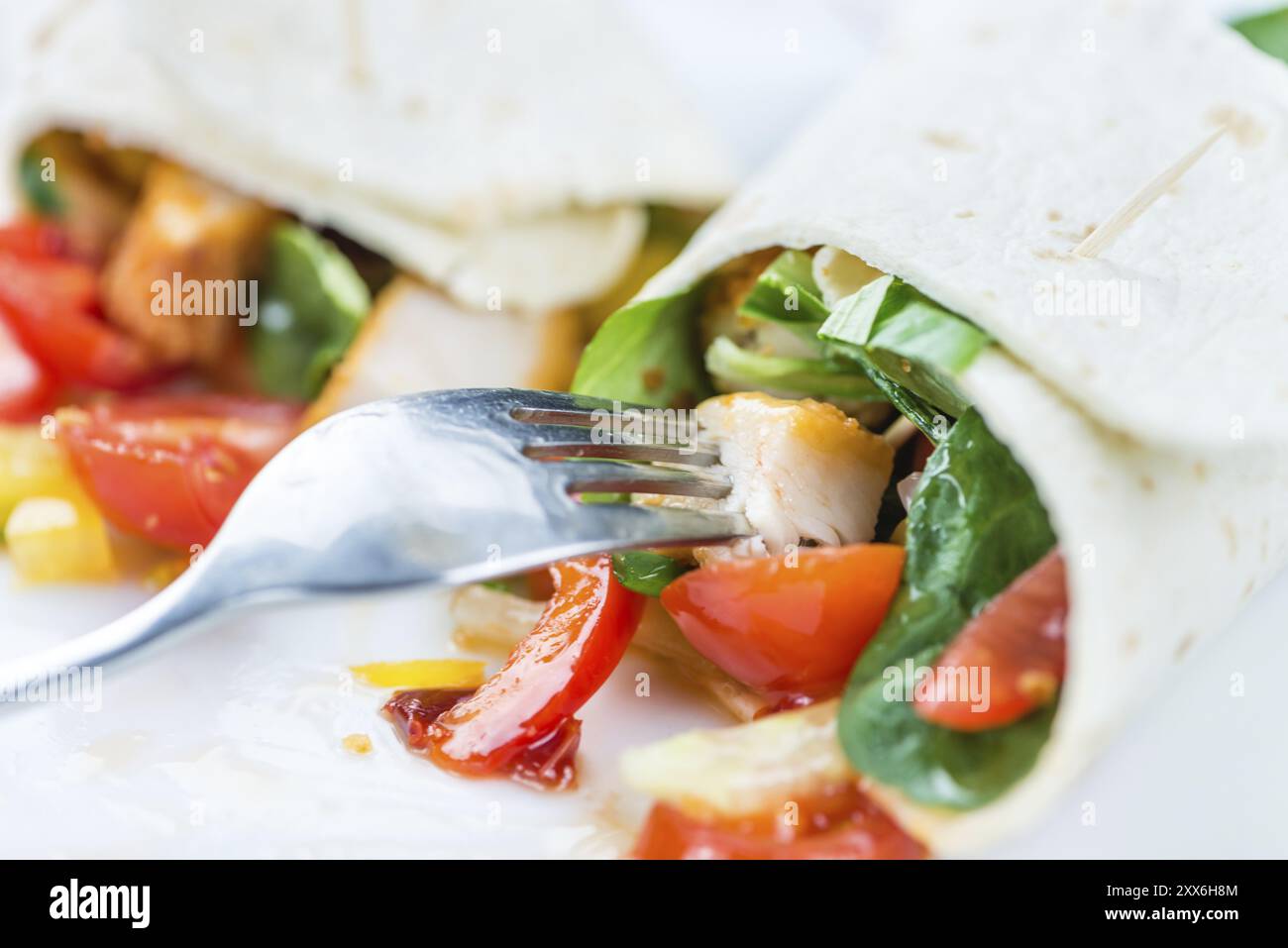 Close up wrap sandwich hi-res stock photography and images - Alamy