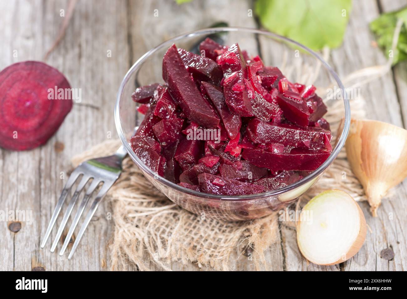 Homemade Beetroot Salad in a small bowl (ready to eat Stock Photo - Alamy