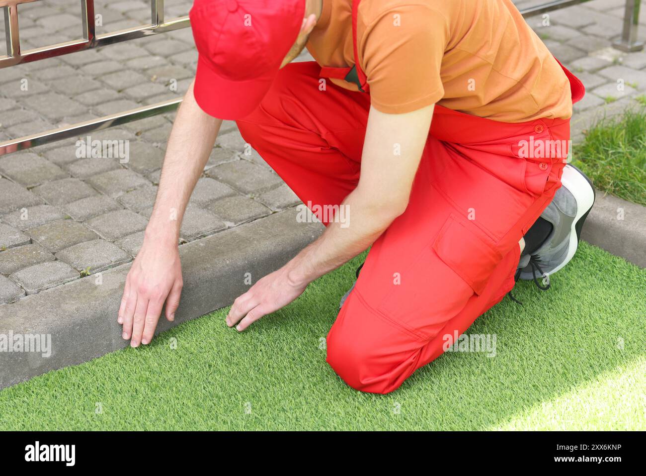 Service man in uniform installing hi-res stock photography and images ...
