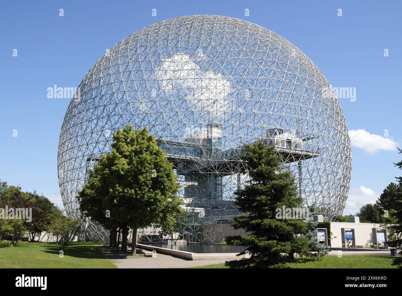 The geodesic dome called Biosphere is a museum in Montreal dedicated to ...