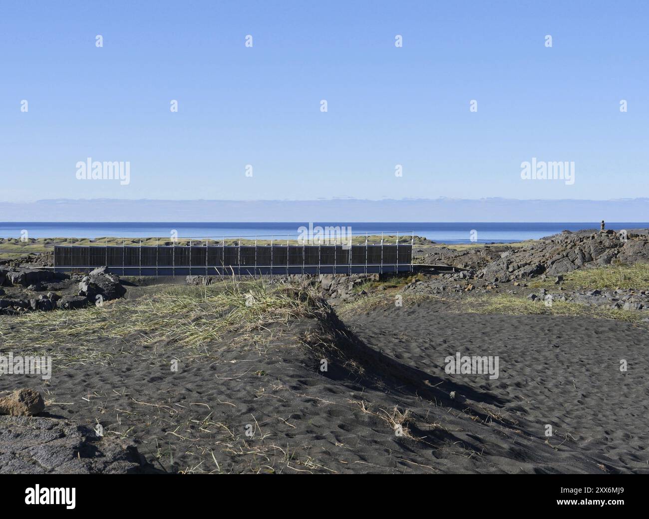 MiÃ°lina Bridge between the continents, Reykjanes, Iceland, Europe ...