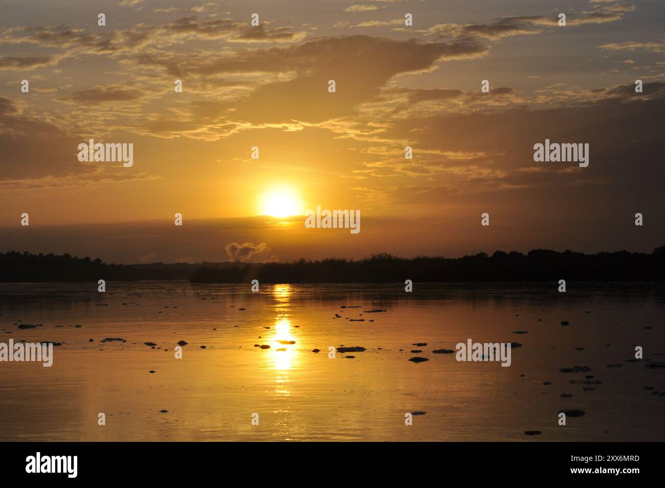 Sunrise on the Nile Stock Photo - Alamy
