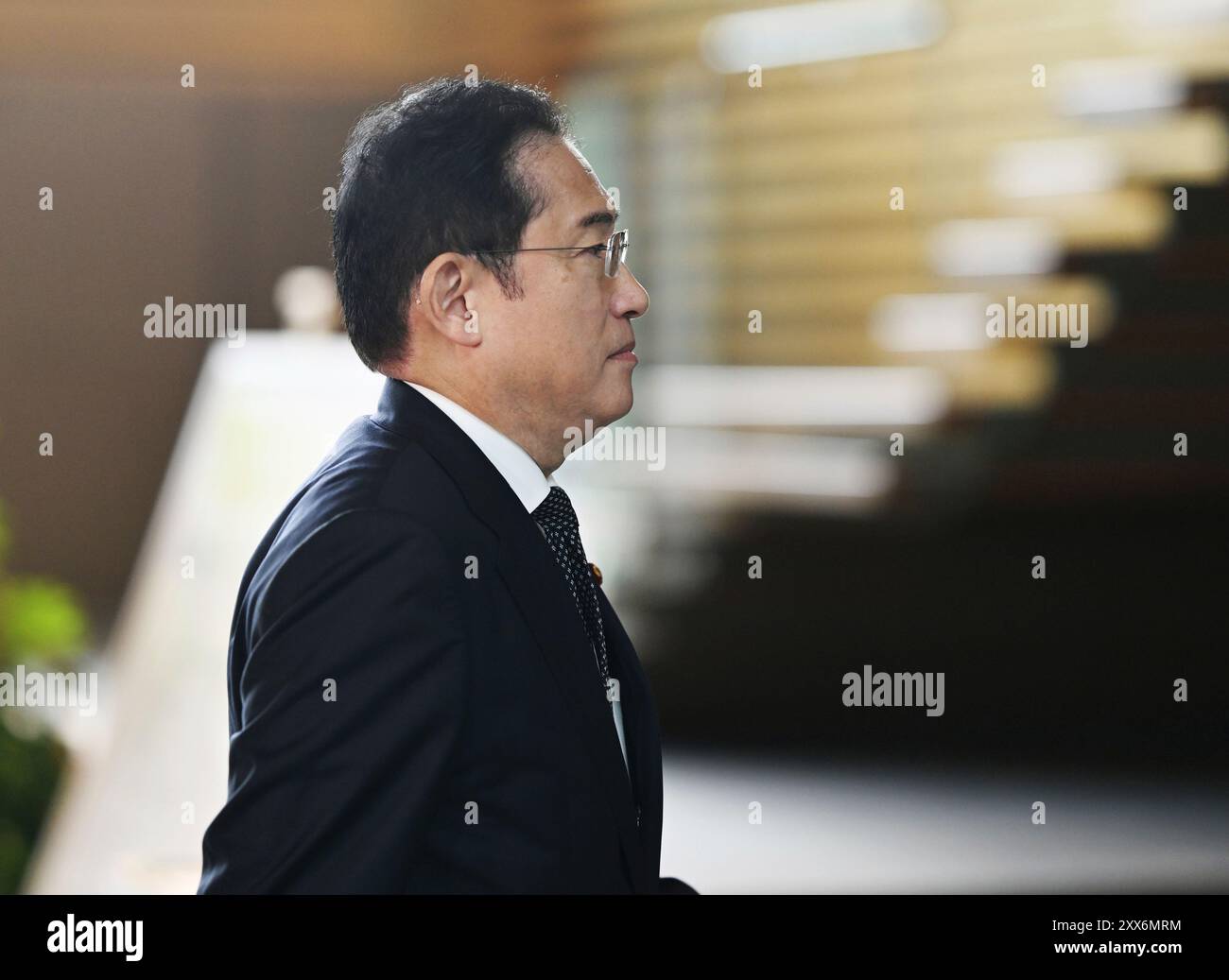 Japanese Prime Minister Fumio Kishida arrives at the prime minister's ...
