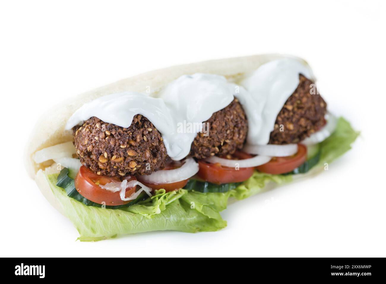Fried chickpea falafel Cut Out Stock Images & Pictures - Alamy