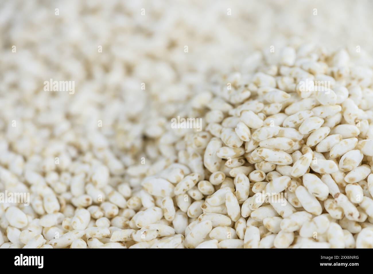 Puffed Rice for use as background image or as texture (close-up shot ...