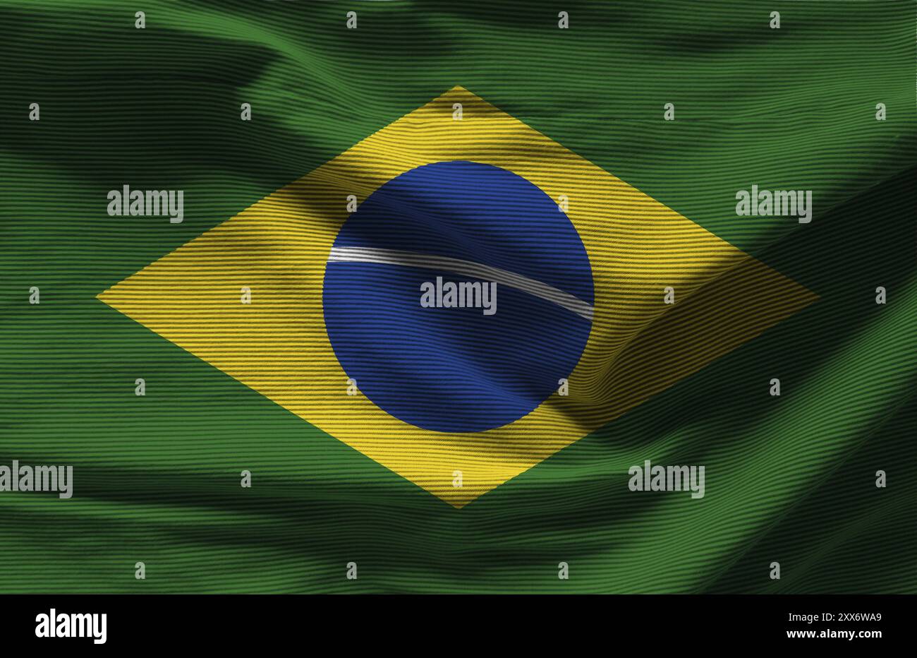 Brazil flag with texture on a background Stock Photo - Alamy