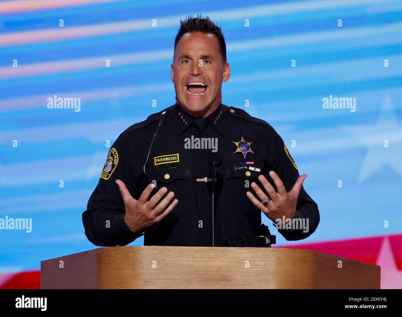 Chicago, United States. 22nd Aug, 2024. Sheriff of Genesee County ...