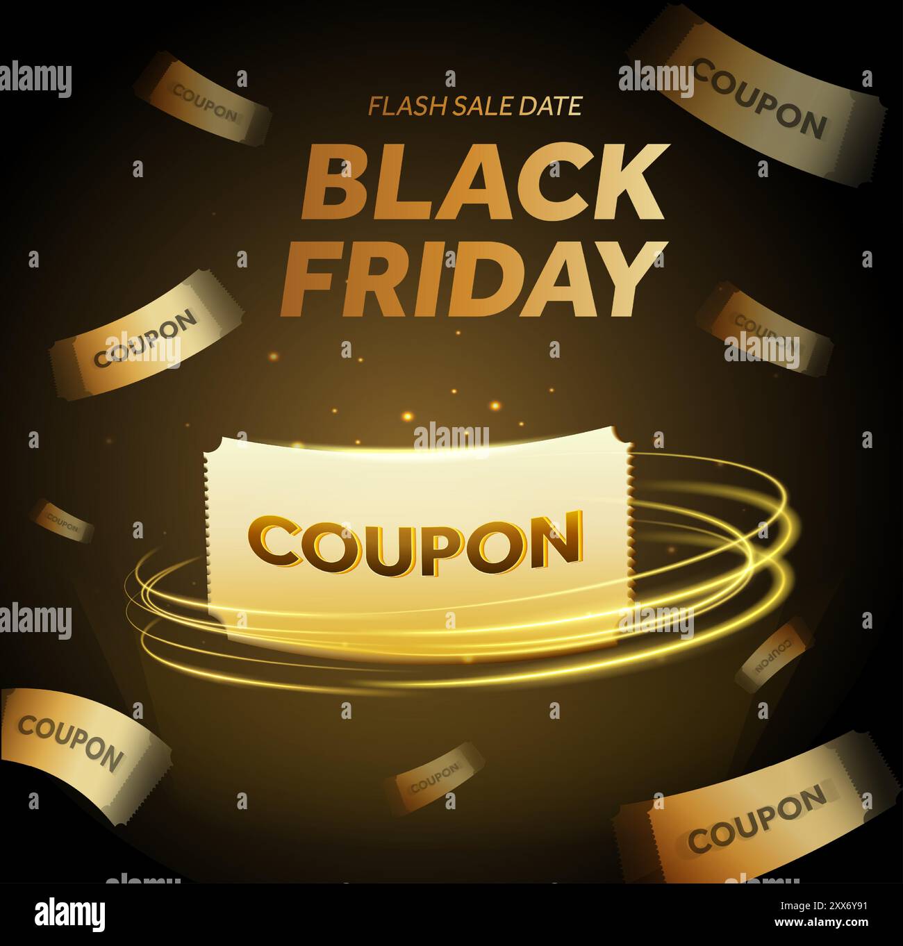 Happy shopping text on gold Stock Vector Images - Alamy