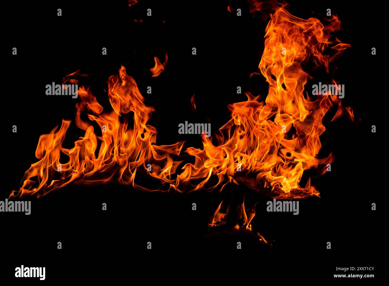 Fire flame texture for banner background. Burning fire lights. Burning ...