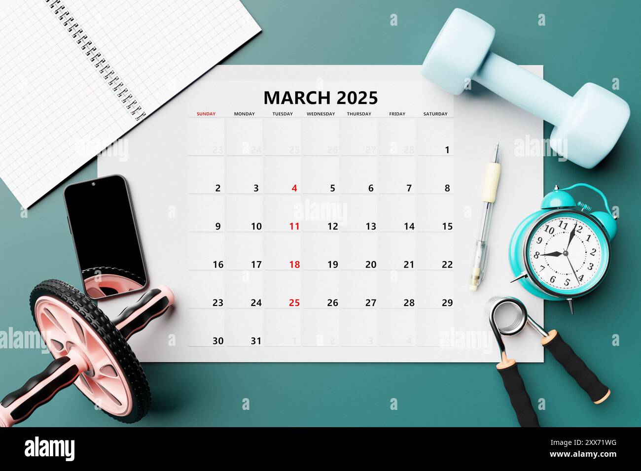 Calendar 2025: March Monthly Planner Template for Corporate Design with ...