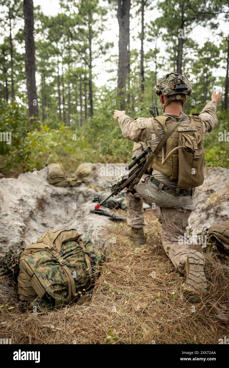 U.S. Marine Corps Lance Cpl. Dayden Miller, a North Carolina native and ...