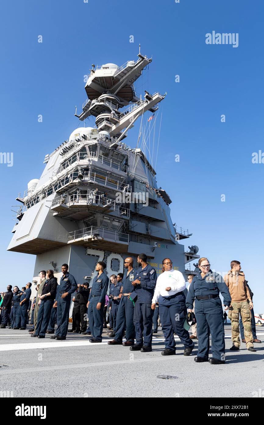 NORFOLK, Va. (Aug. 22, 2024) Sailors assigned to the world’s largest ...