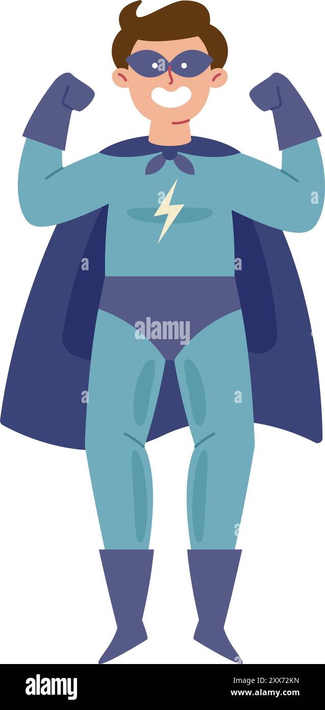 superhero man with mask character Stock Vector Image & Art - Alamy