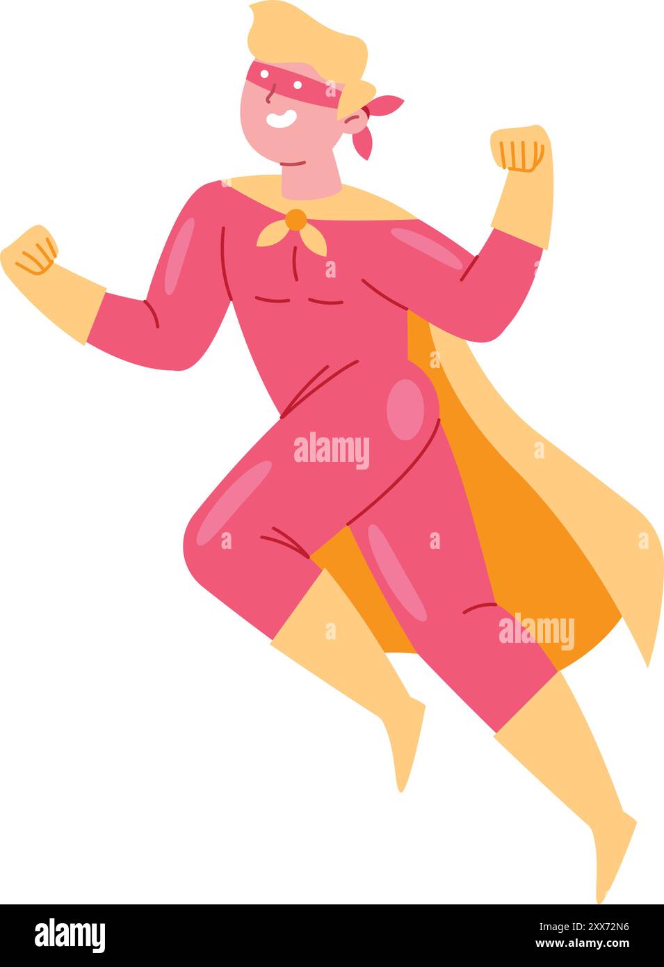 superhero with mask and posing Stock Vector Image & Art - Alamy