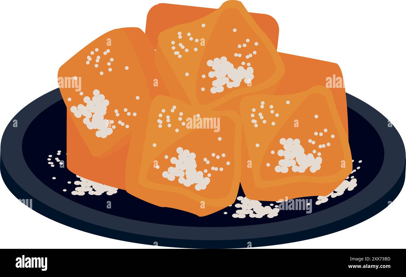 indian food gulab jamun Stock Vector Image & Art - Alamy