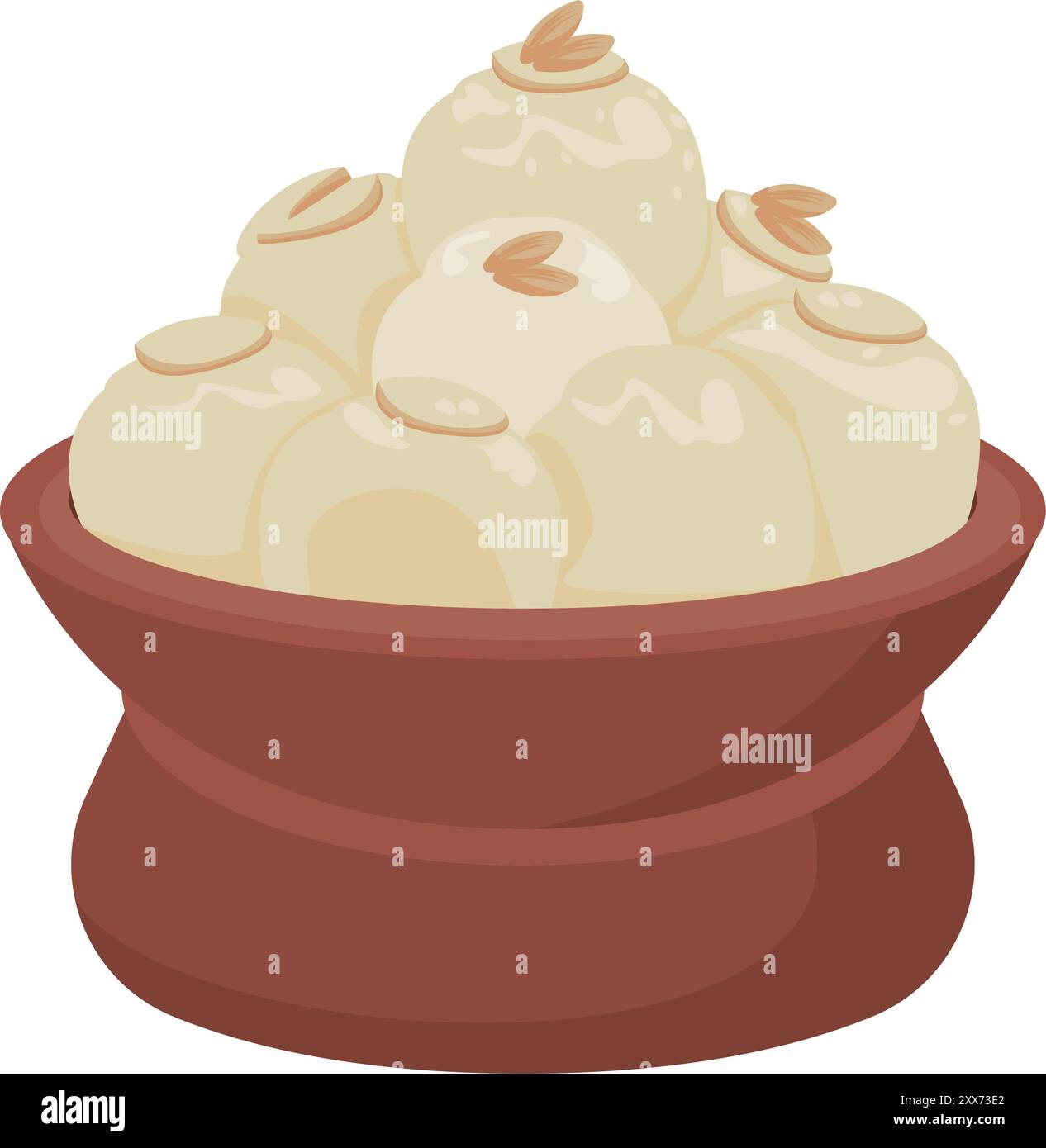 Indian rasgulla dessert Stock Vector Images - Alamy