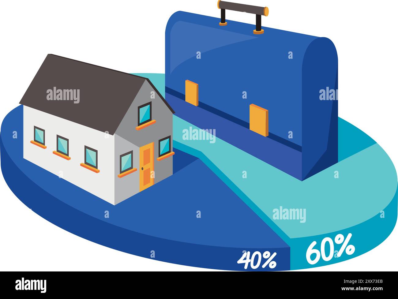 hybrid work flexible and modern Stock Vector Image & Art - Alamy