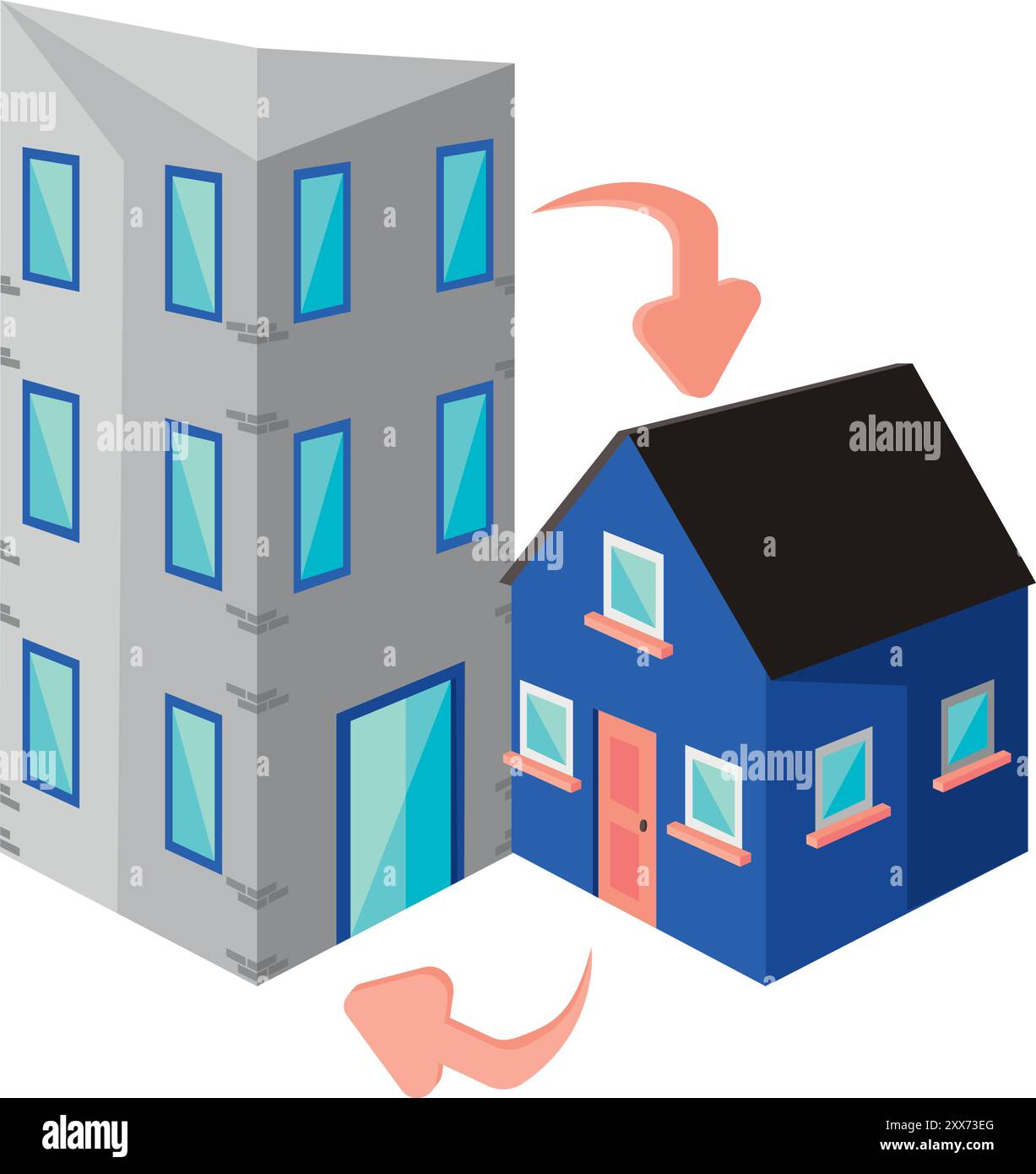 hybrid work model Stock Vector Image & Art - Alamy