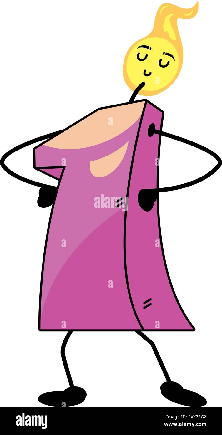 birthday candle number one cartoon Stock Vector Image & Art - Alamy