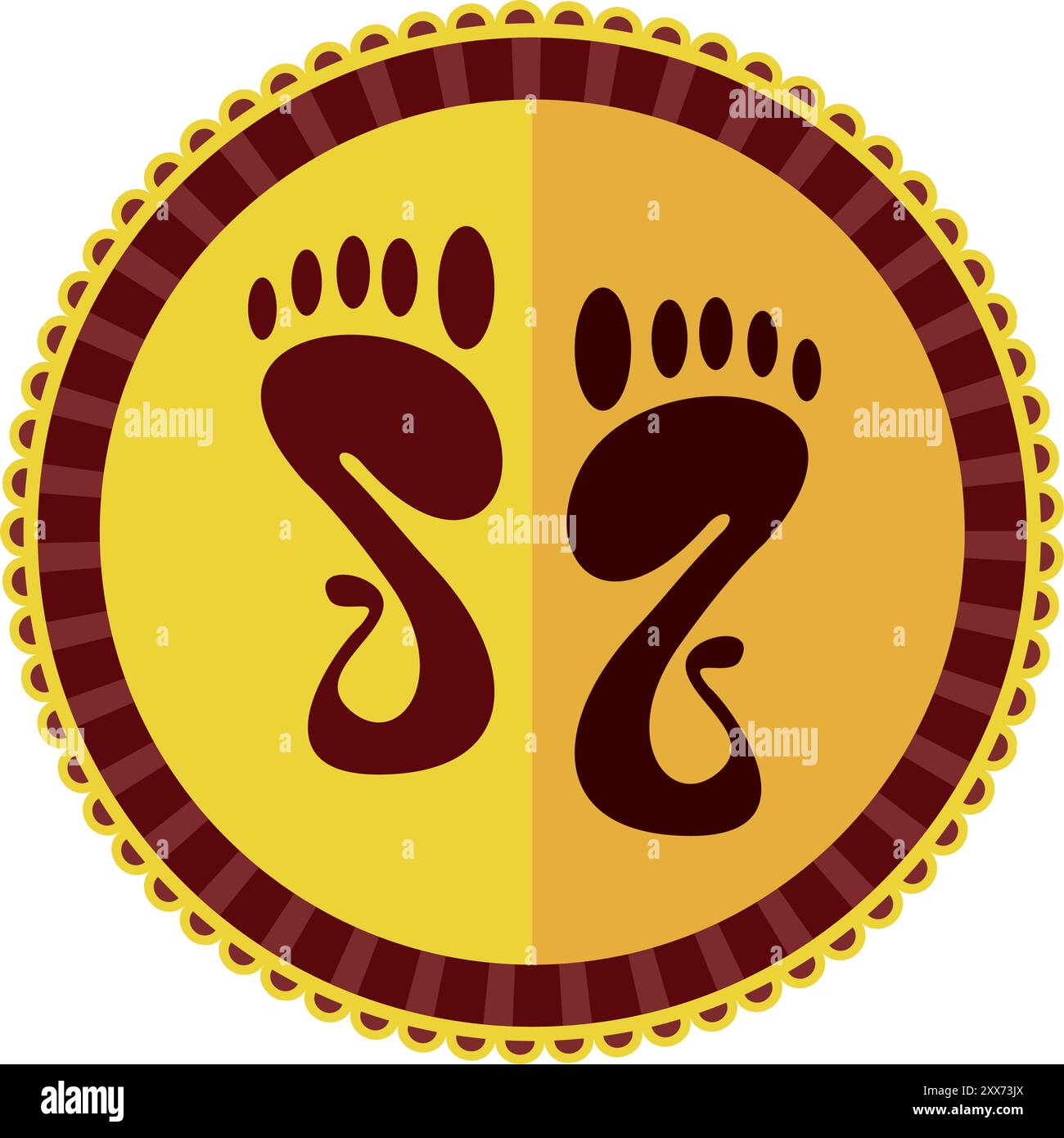 footprints of goddess lakshmi Stock Vector Image & Art - Alamy