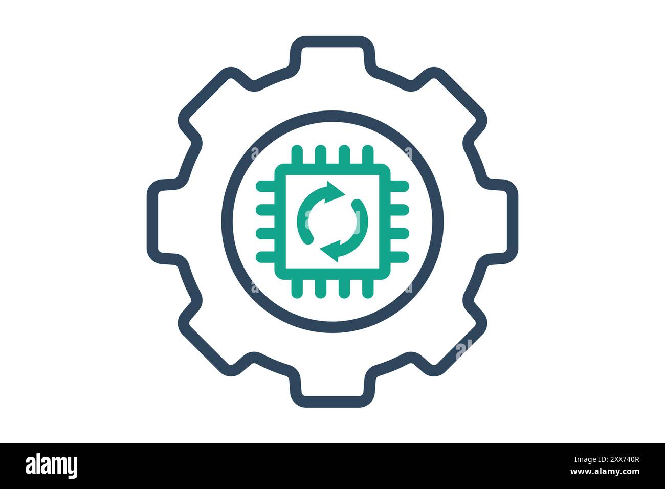 Ai production icon vector vectors Stock Vector Images - Alamy