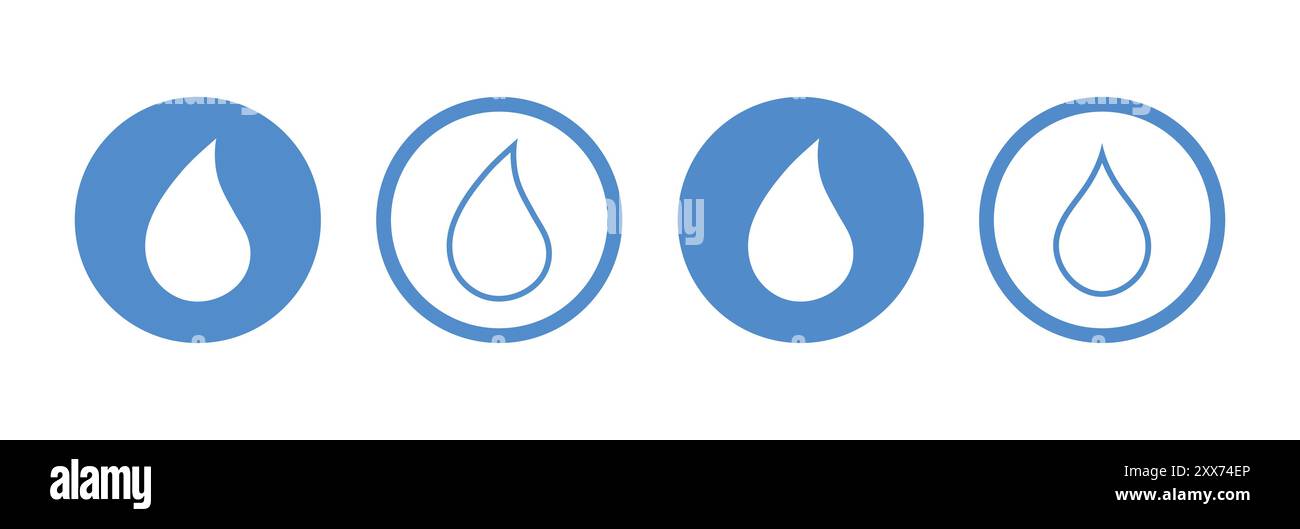 Water drop logo icon set. Water drop icon set. Water droplets icon ...