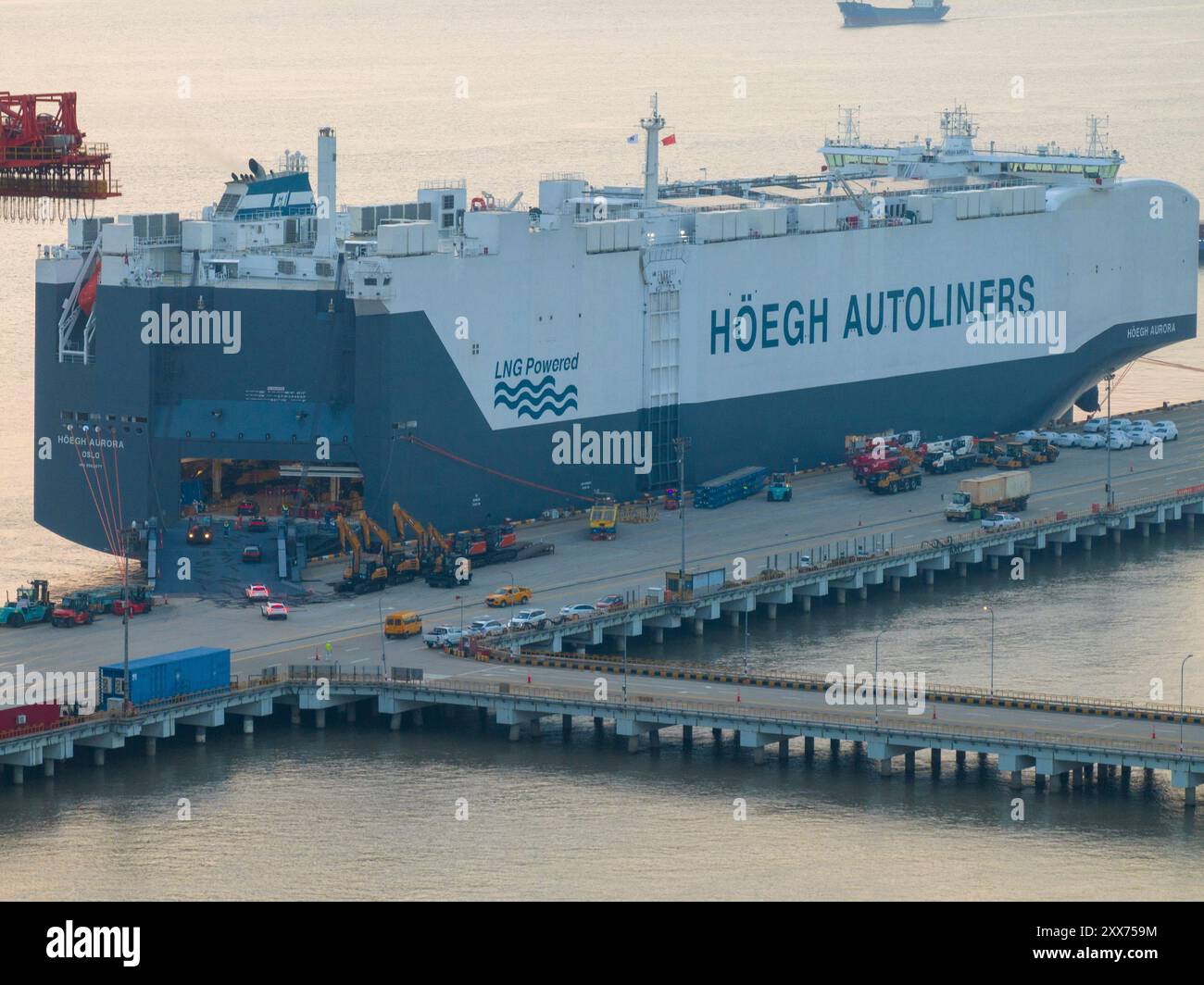 SUZHOU, CHINA - AUGUST 23, 2024 - The "HOEGH AURORA", the world's ...