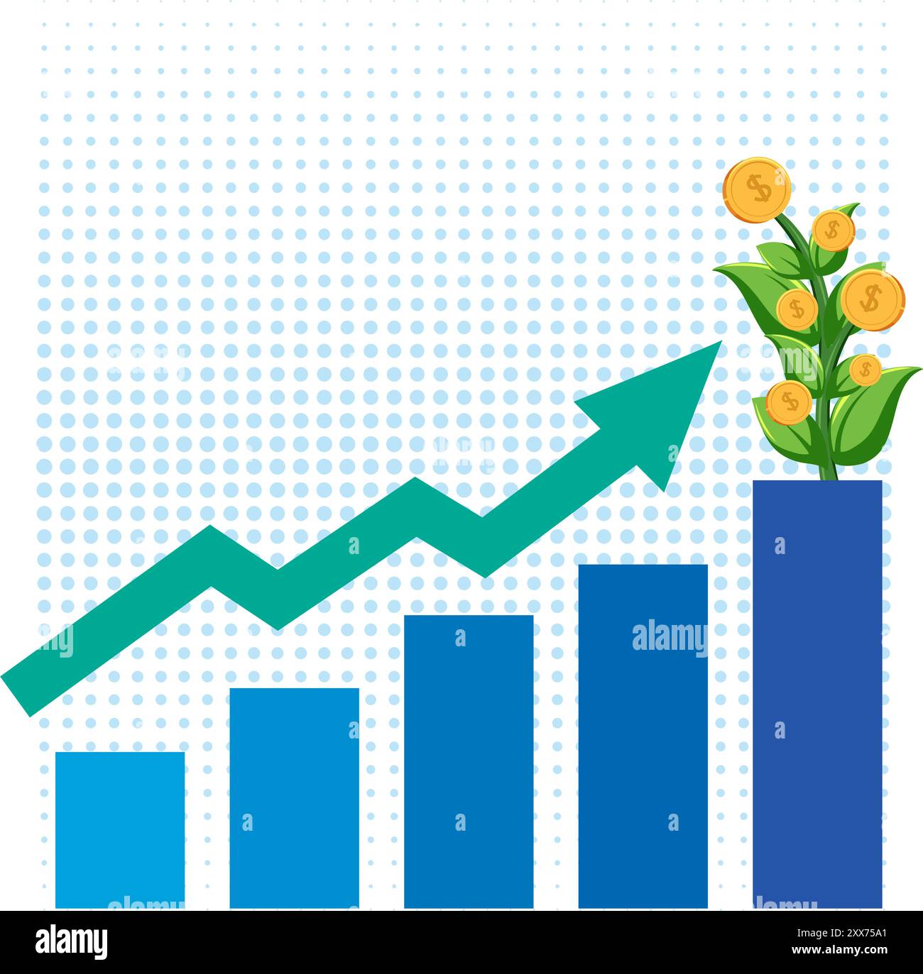 Rising statistics Stock Vector Images - Alamy