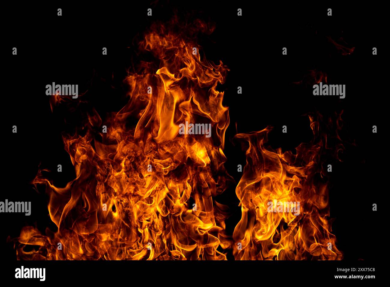 The fire, burning flame. Large burning flaming fire Stock Photo - Alamy