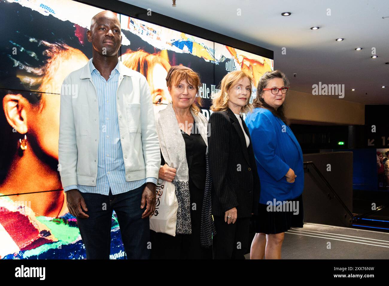 Paris, France. 22nd Aug, 2024. William Edimo, Isabelle Huppert ...