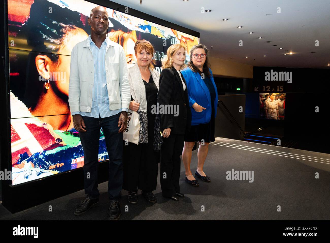 Paris, France. 22nd Aug, 2024. William Edimo, Isabelle Huppert ...