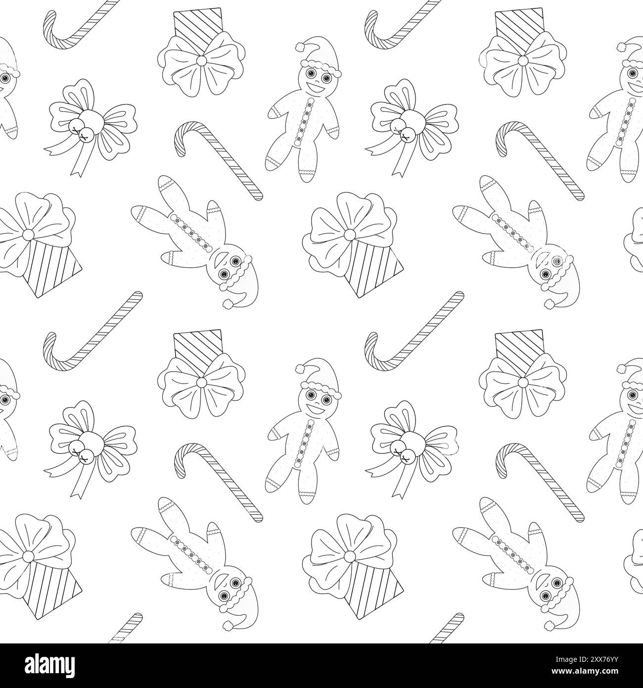 Christmas coloring pages Black and White Stock Photos & Images - Alamy