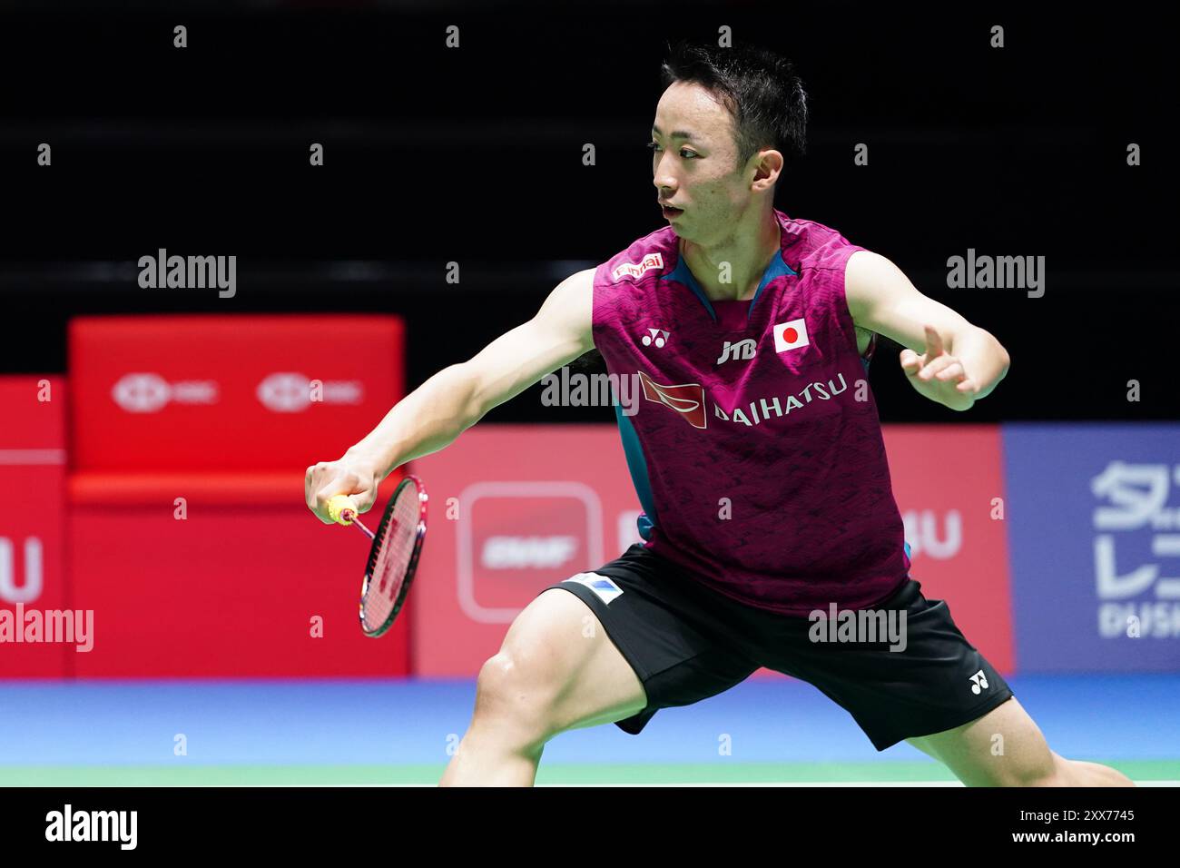 Yushi Tanaka (JPN), AUGUST 23, 2024 - Badminton : Daihatsu Japan Open 2024 Men's Singles quarter ...