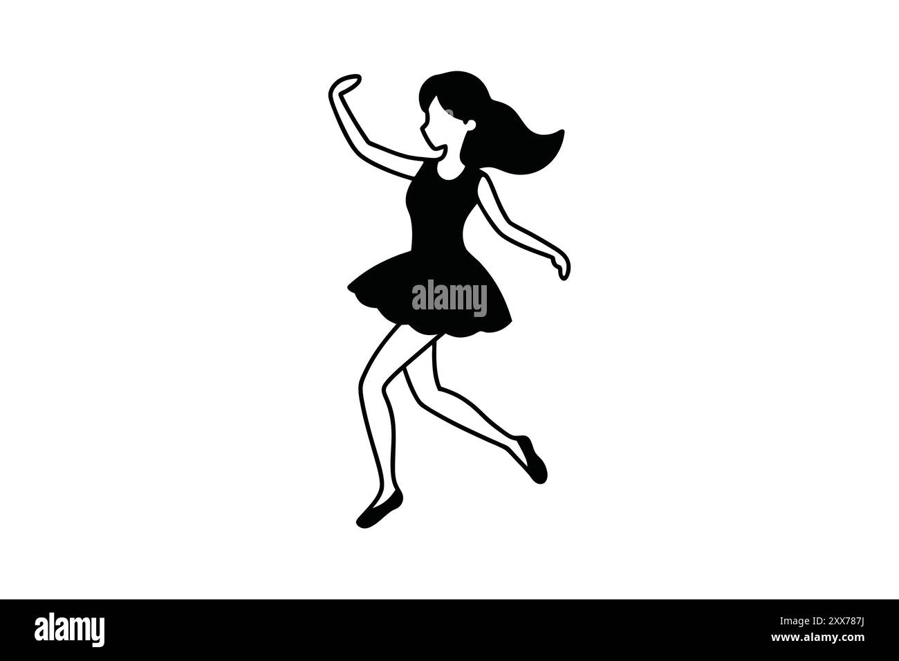 Dance pose cut Stock Vector Images - Alamy