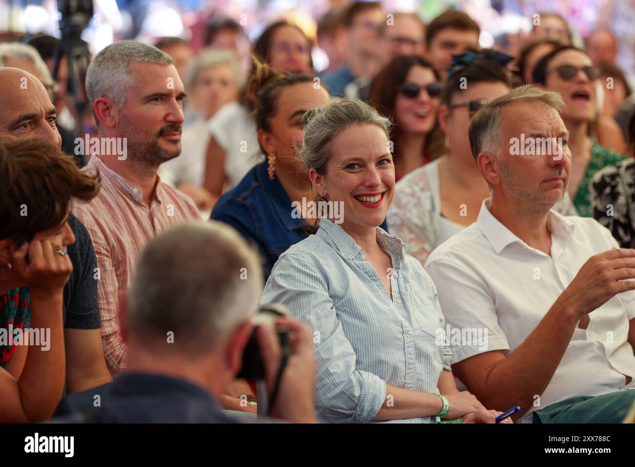 Nouveau Front Populaire (New Popular Front) NPF left-wing coalition ...