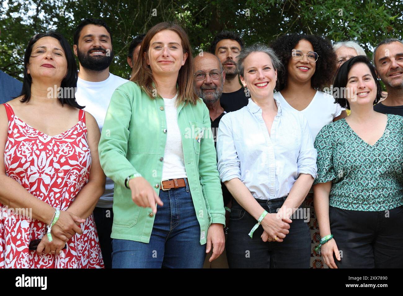 Nouveau Front Populaire (New Popular Front) NPF left-wing coalition ...